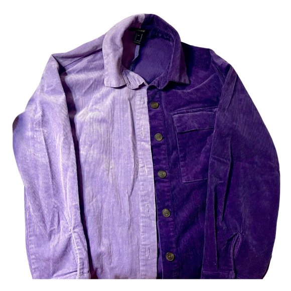 Jackets & Coats | Half Half Colorblock Denim Jacket Purple | Poshmark